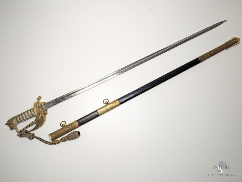 1827 Pattern Named Royal Navy Officer's Sword, Elizabeth II – Boyar Armoury