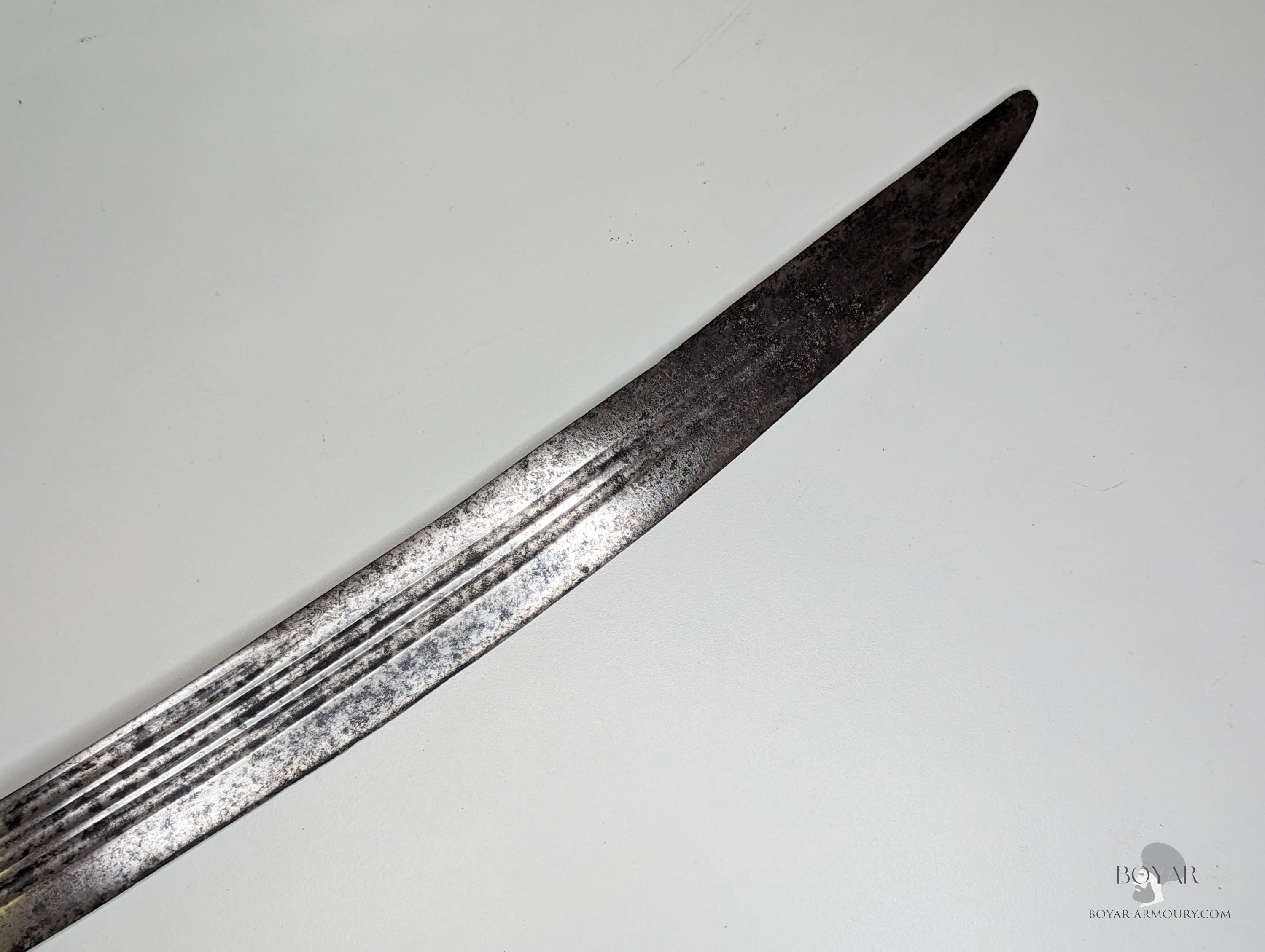 18th Century Indian Tegha, Silver Koftgari Tulwar Hilt – Boyar Armoury