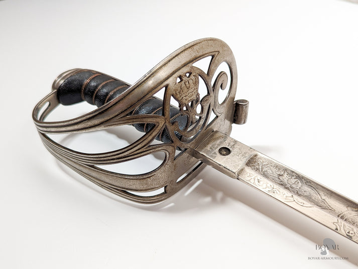 Named Victorian Rifles Officer's Sword, Lancashire Rifle Volunteers ...